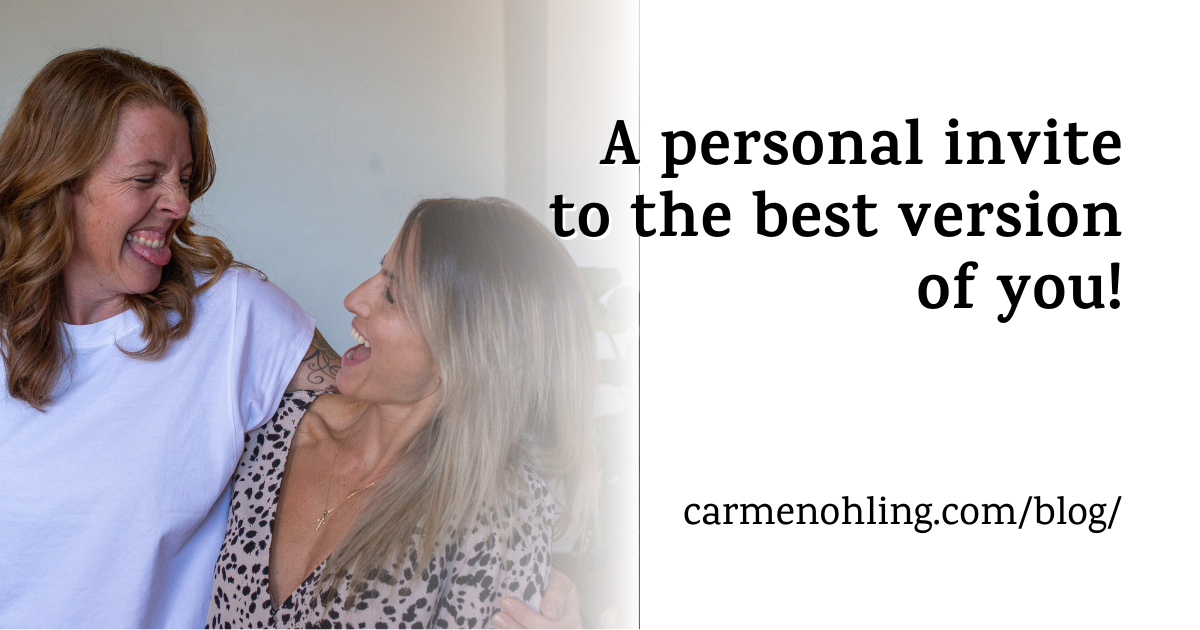 A personal invite to the best version of you! - Carmen Ohling, Keynote ...